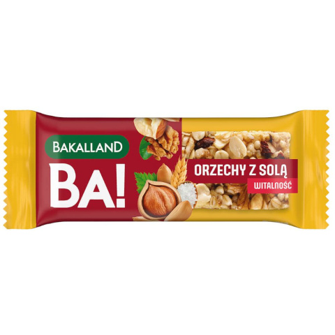 Baton BA!lans Orzechowe Słone Trio Bakalland Batonik Naturalnosci.pl